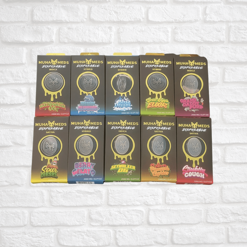 Muha Meds Disposable 2gram Vapes – Simply CBD LLC