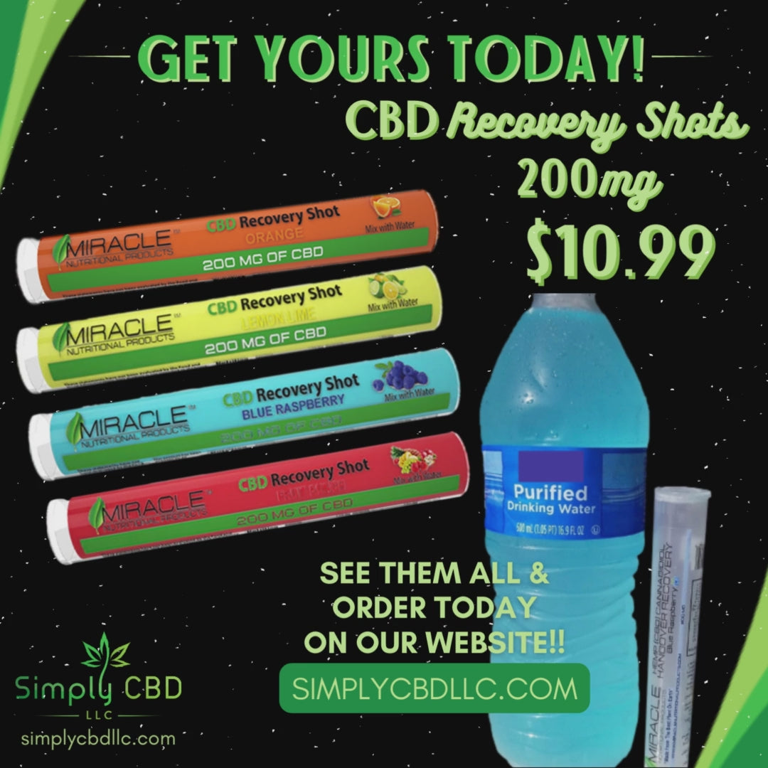 CBD Recovery Shot 200 mg Simply CBD LLC